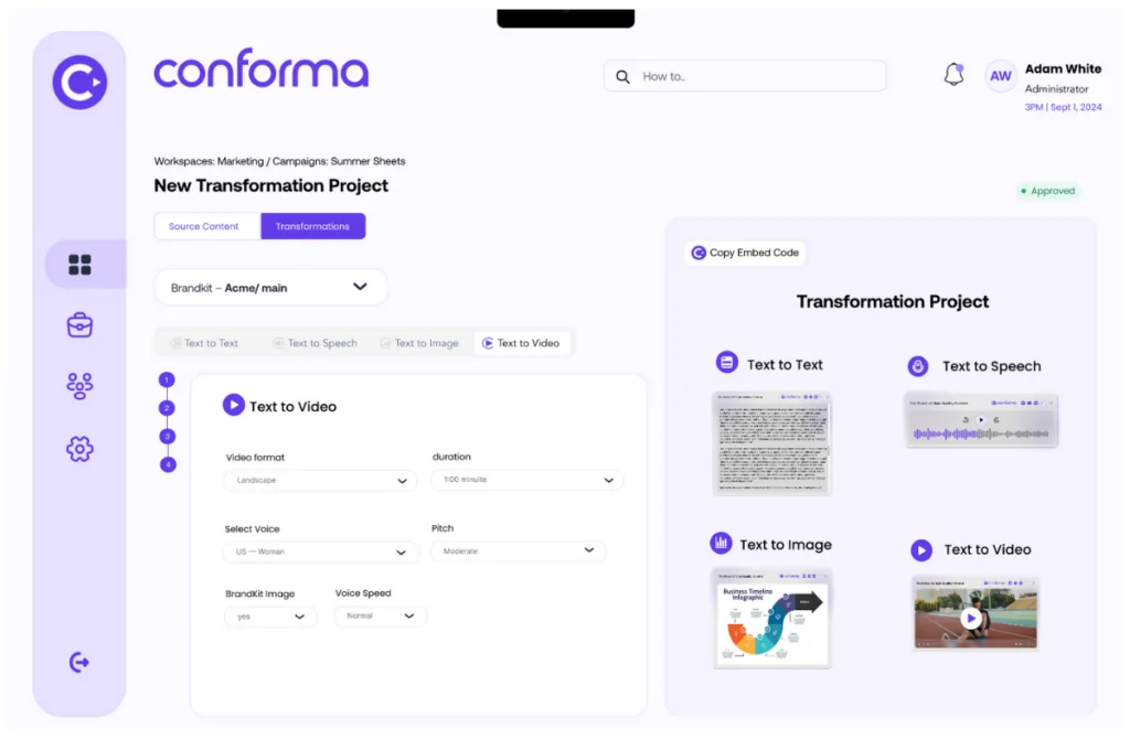 Conforma | Where Content Takes its Form